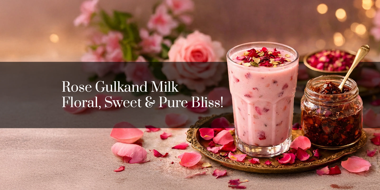 Rose Gulkand Milk - Floral, Sweet & Pure Bliss! – Shiva Organic
