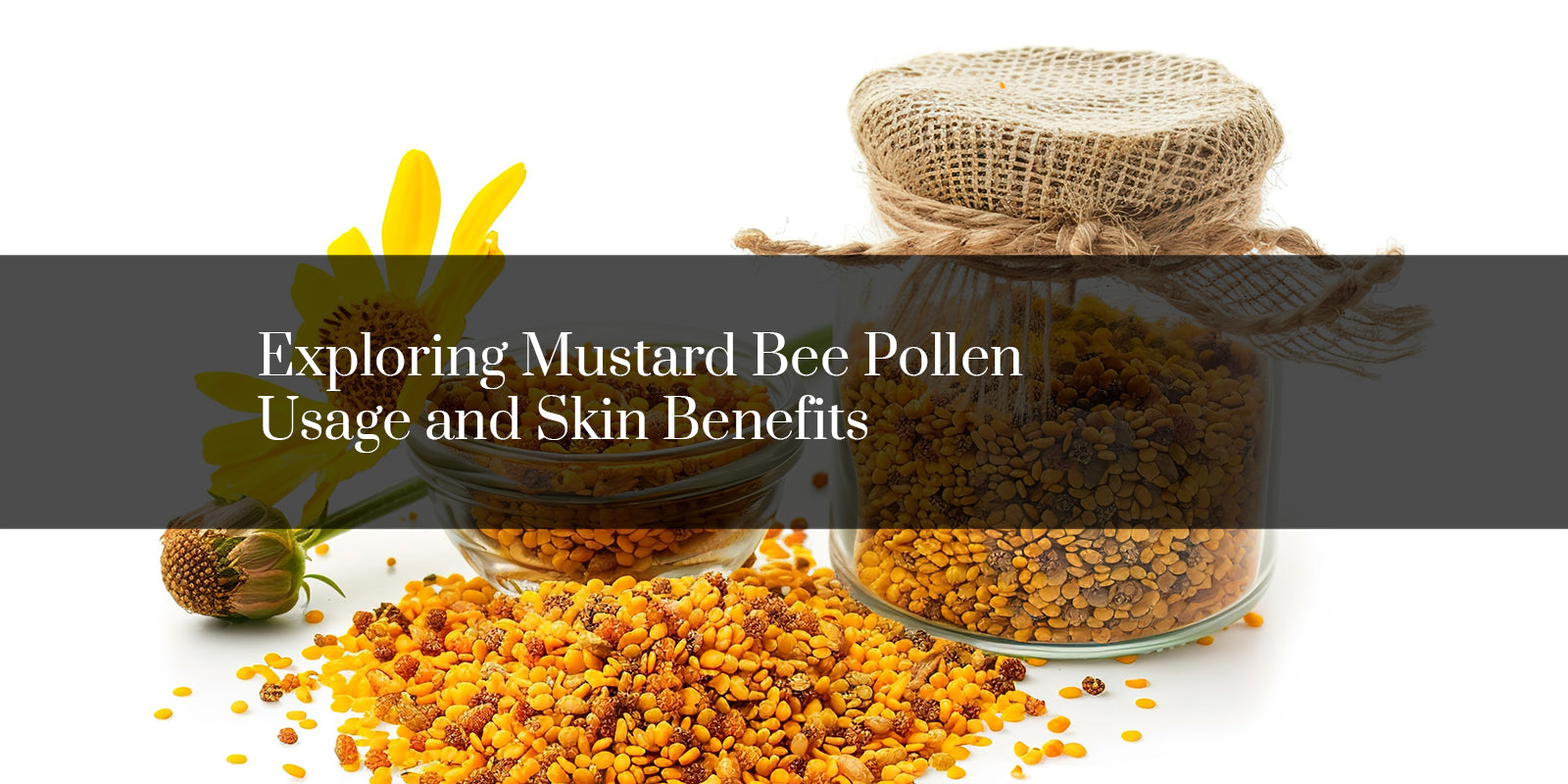 Exploring Mustard Bee Pollen: Usage and Skin Benefits – Shiva Organic