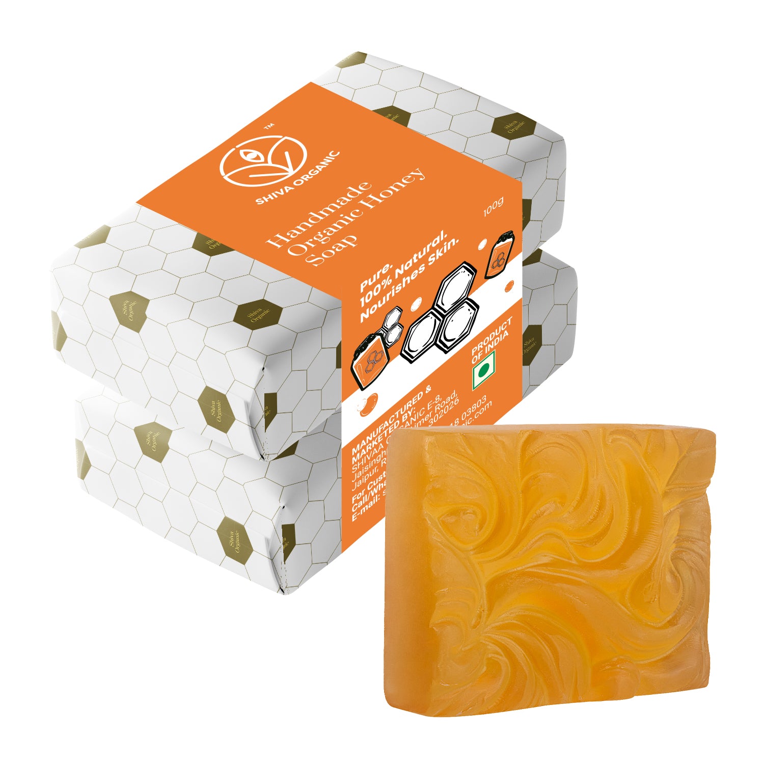 Organic Honey Soap - Handmade | Shiva Organic