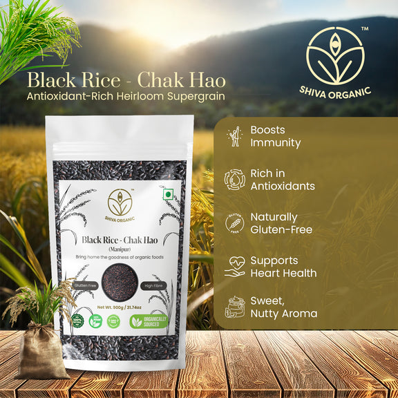 Black Rice Chak-Hao | Manipur | Shiva Organic