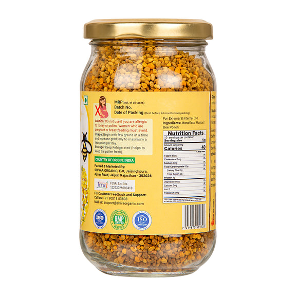 Mustard Bee Pollen | Natural Superfood | Shiva Organic
