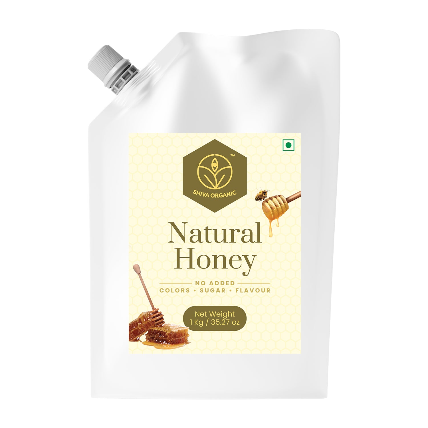 Natural Honey Refill Pack - 1kg | Shiva Organic