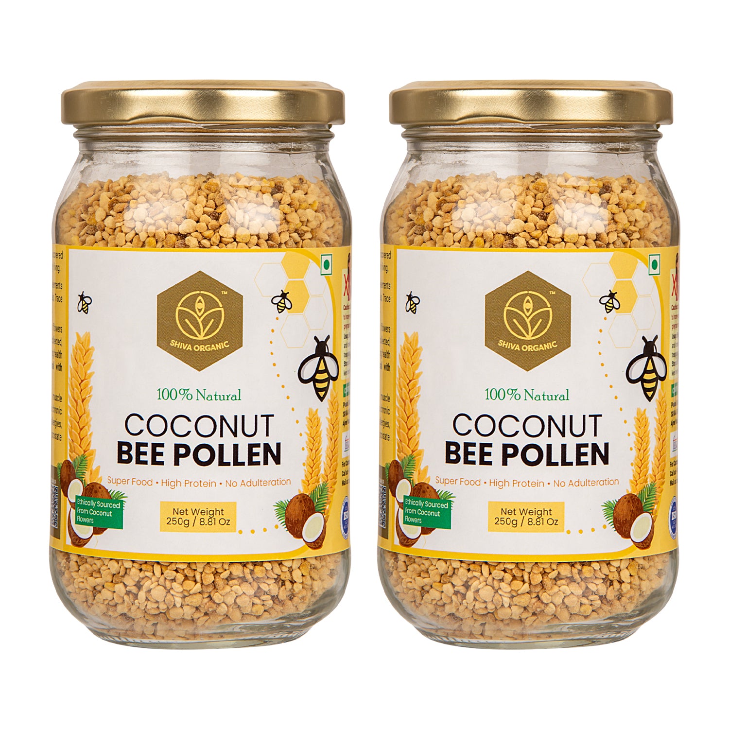 Coconut Bee Pollen | Superfood | Immunity Booster | Shiva Organic