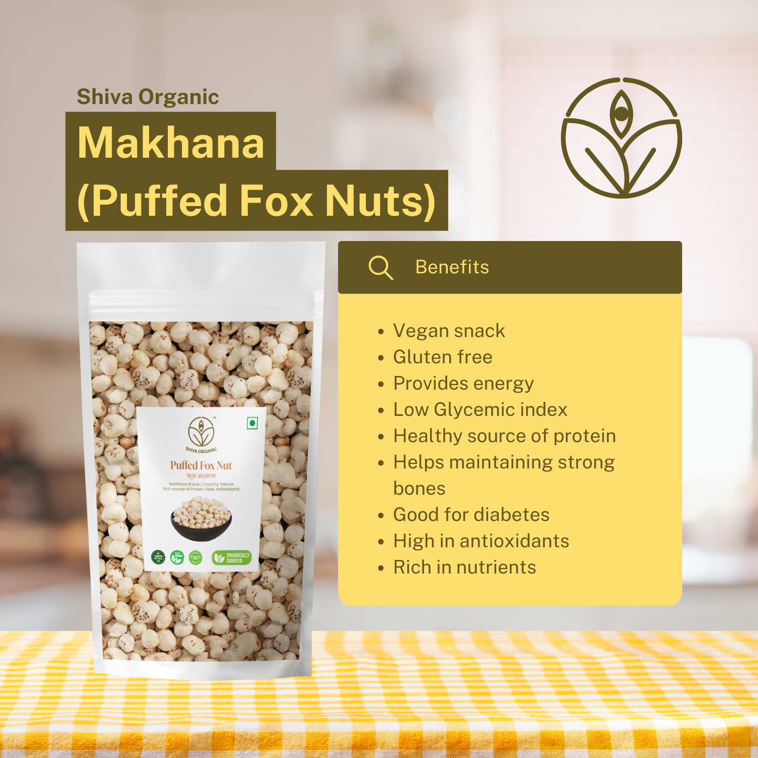 Organic Makhana | Puffed Foxnut | Shiva Organic
