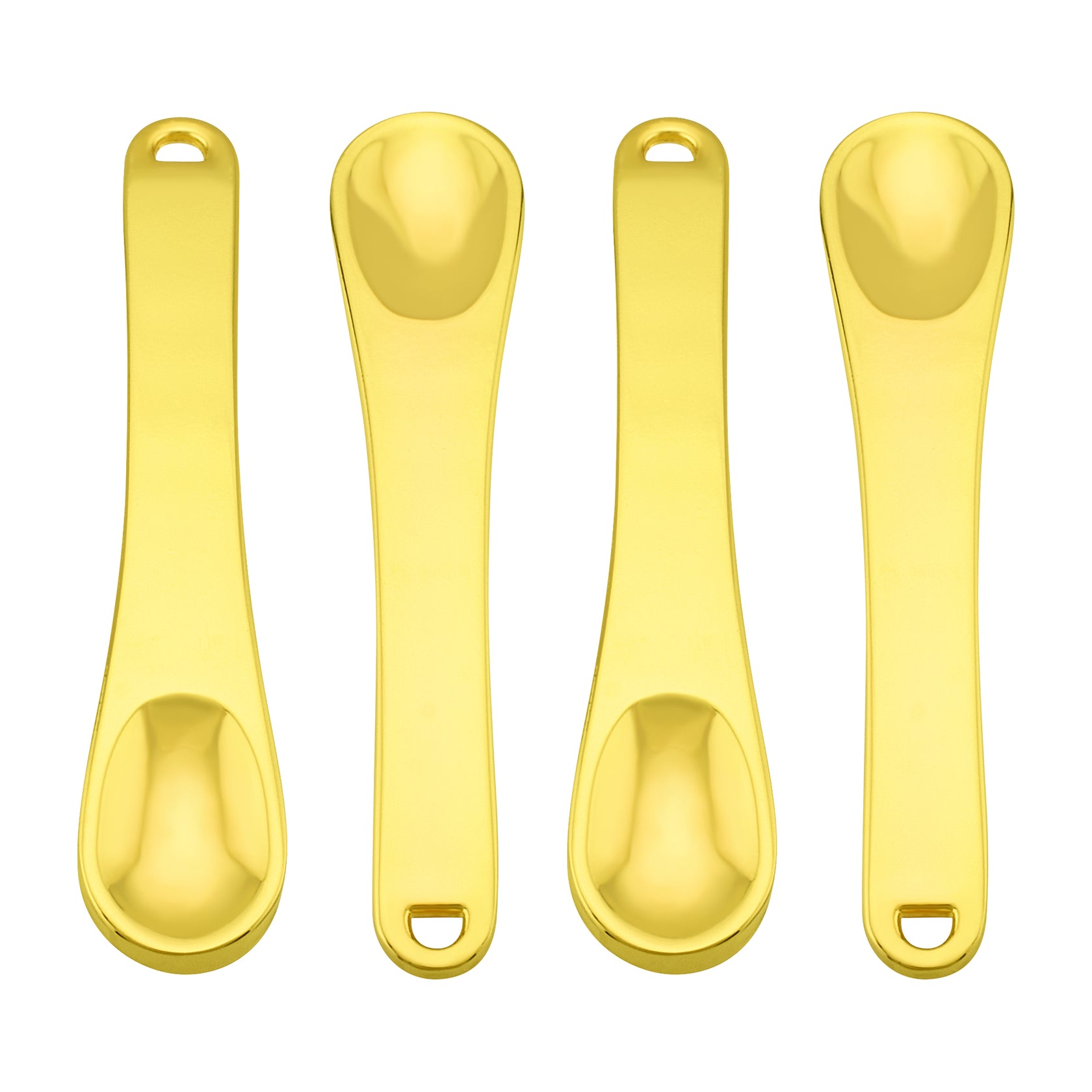 Gold Metal Skincare Spoon | Spatula by Shiva Organic