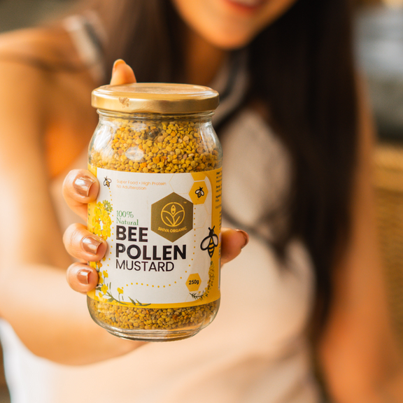 Mustard Bee Pollen | Natural Superfood | Shiva Organic