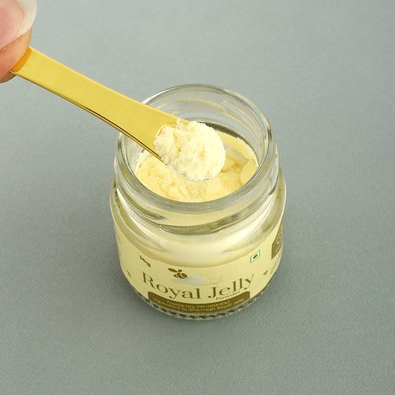 Royal Jelly Powder - Freeze Dry 10-HDA:6% | Queenbee Jelly | Shiva Organic